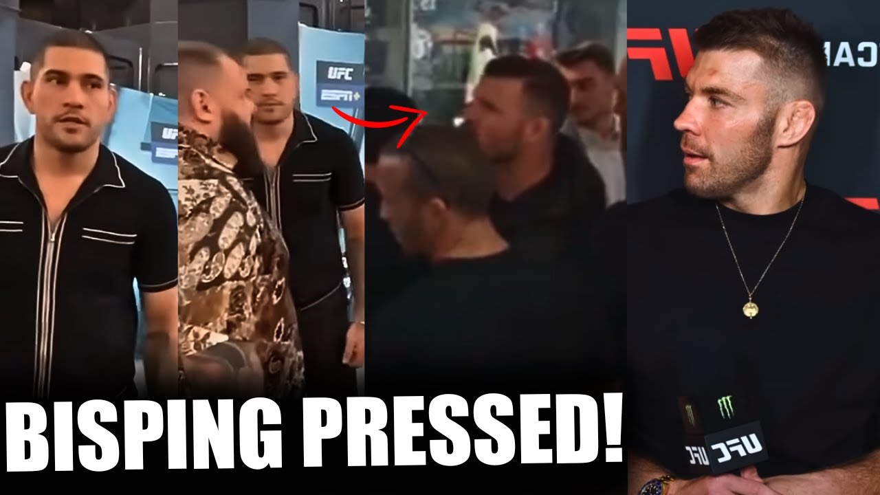 Alex Pereira PRESSES Michael Bisping with His Coach! Bisping Gets ...