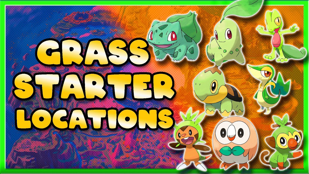 Discover All Grass Starter Locations at Blueberry Academy! - YouTube