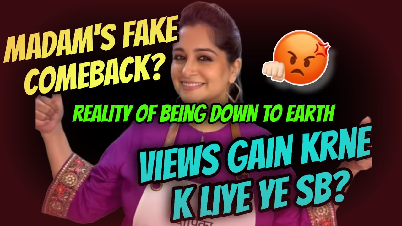 MADAM'S FAKE COMEBACK?😡VIEWS GAIN KRNE K LIYE YE SB?😱😡#sabaibrahim #dipikakiduniya - YouTube