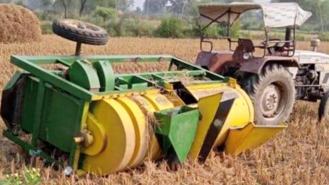 Tractor Accident Video - Eicher 380 Stuck with Thresher | How To rescue ...