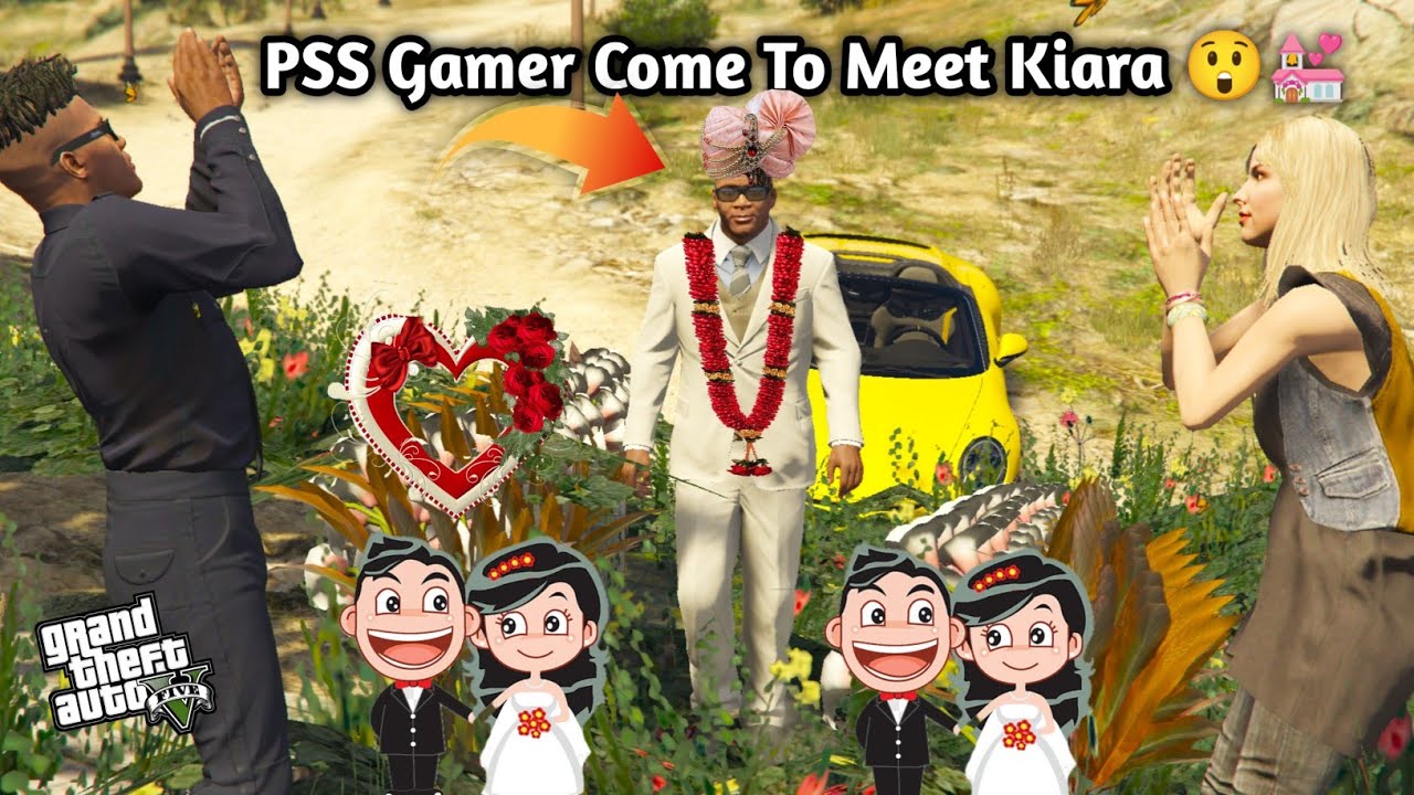GTA 5: PSS Gamer Come Franklin House To Meet Kiara 😲💒💍Shinchan Dont ...