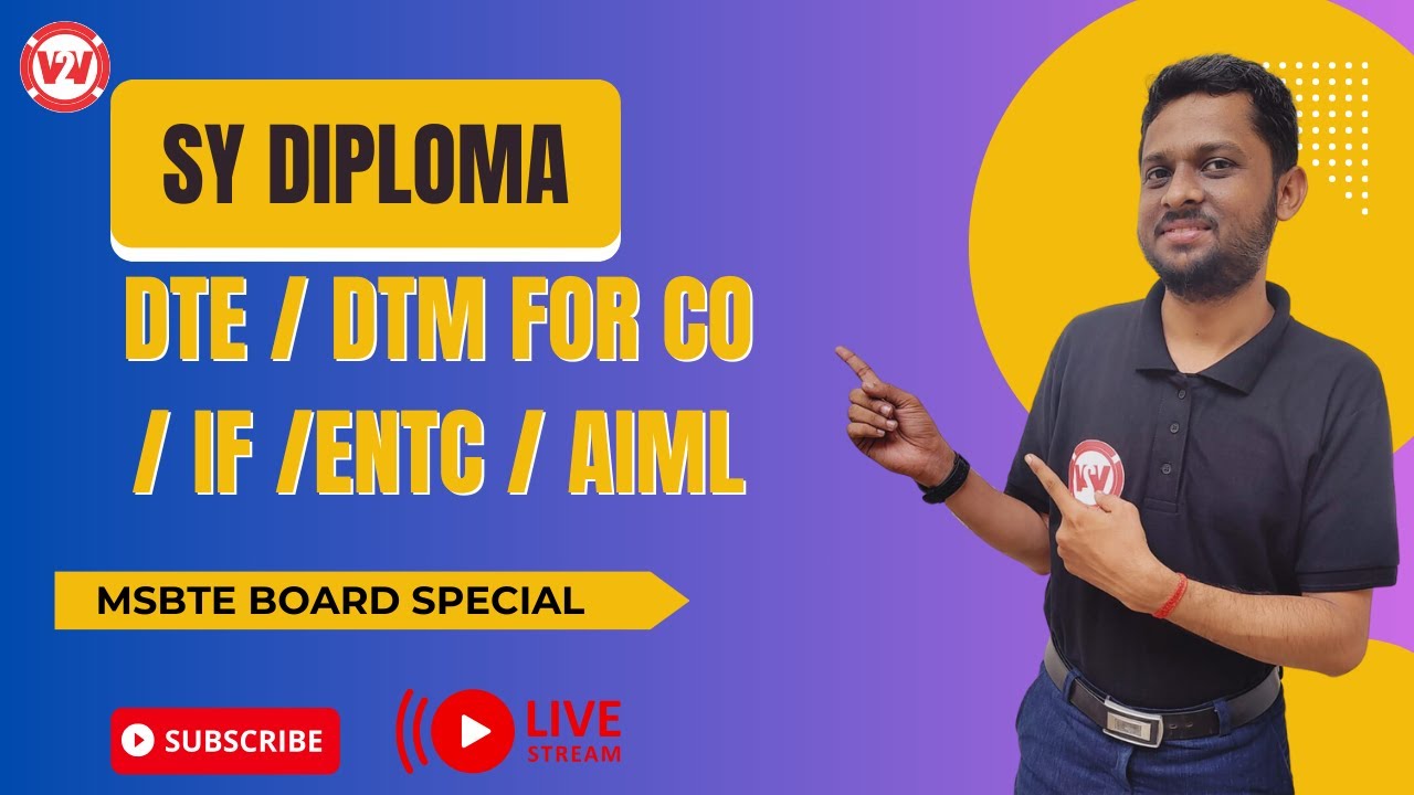 DTE | Sy diploma IF / CO / AIML | Board Paper Solution & VIMP for Board ...