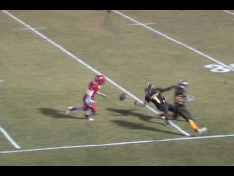 Amazing touchdown pass & catch off deflection. High school football TD ...