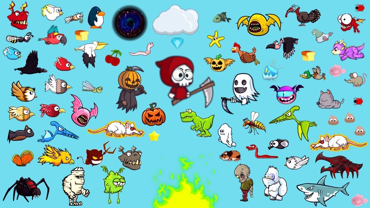 All Animals Evolution in EvoWorld.io (FlyOrDie.io) New - YouTube