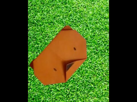 COMO HACER UN ORIGAMI DE OSITO FÁCIL - YouTube