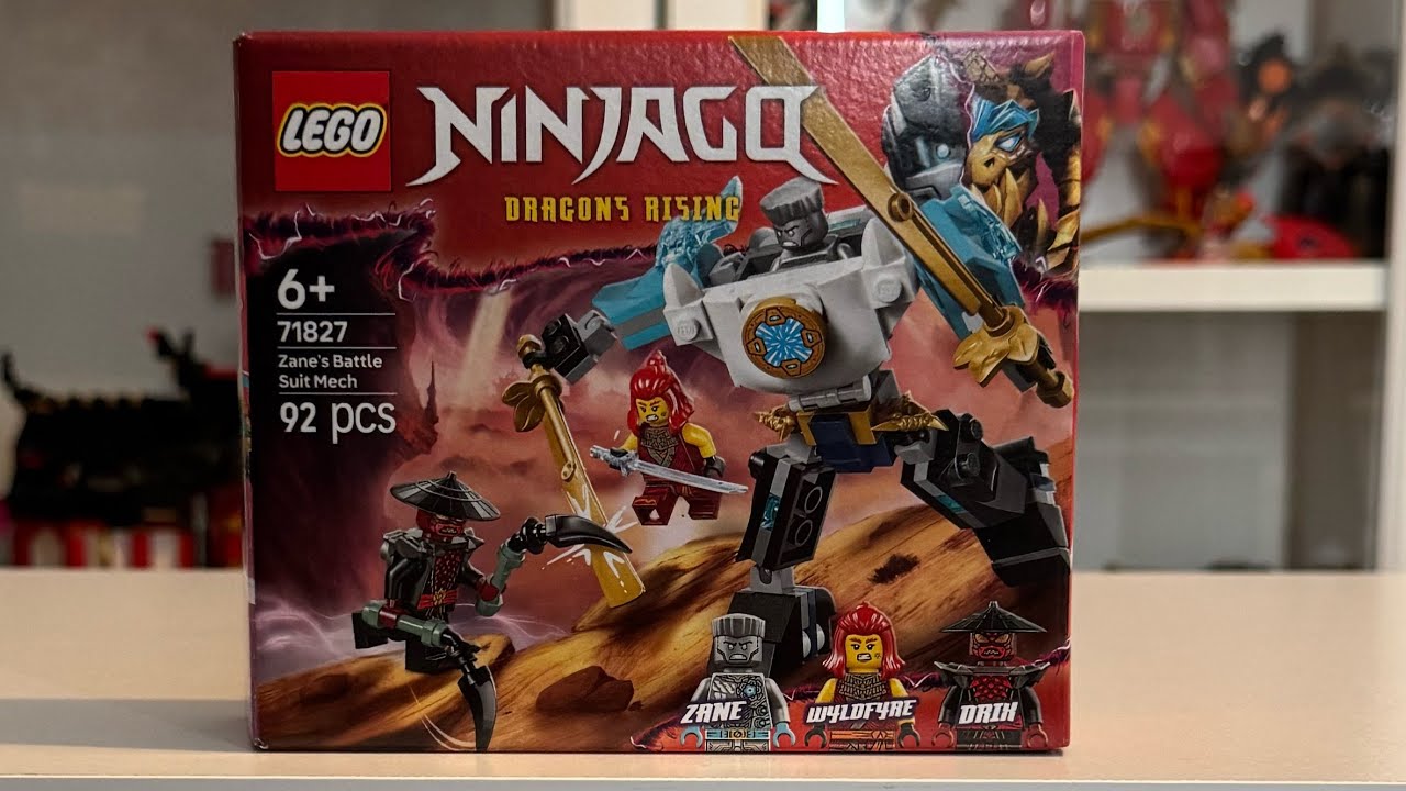 Lego Ninjago Dragons Rising 71827 Zane's Battle Suit Mech Review!(2025 ...
