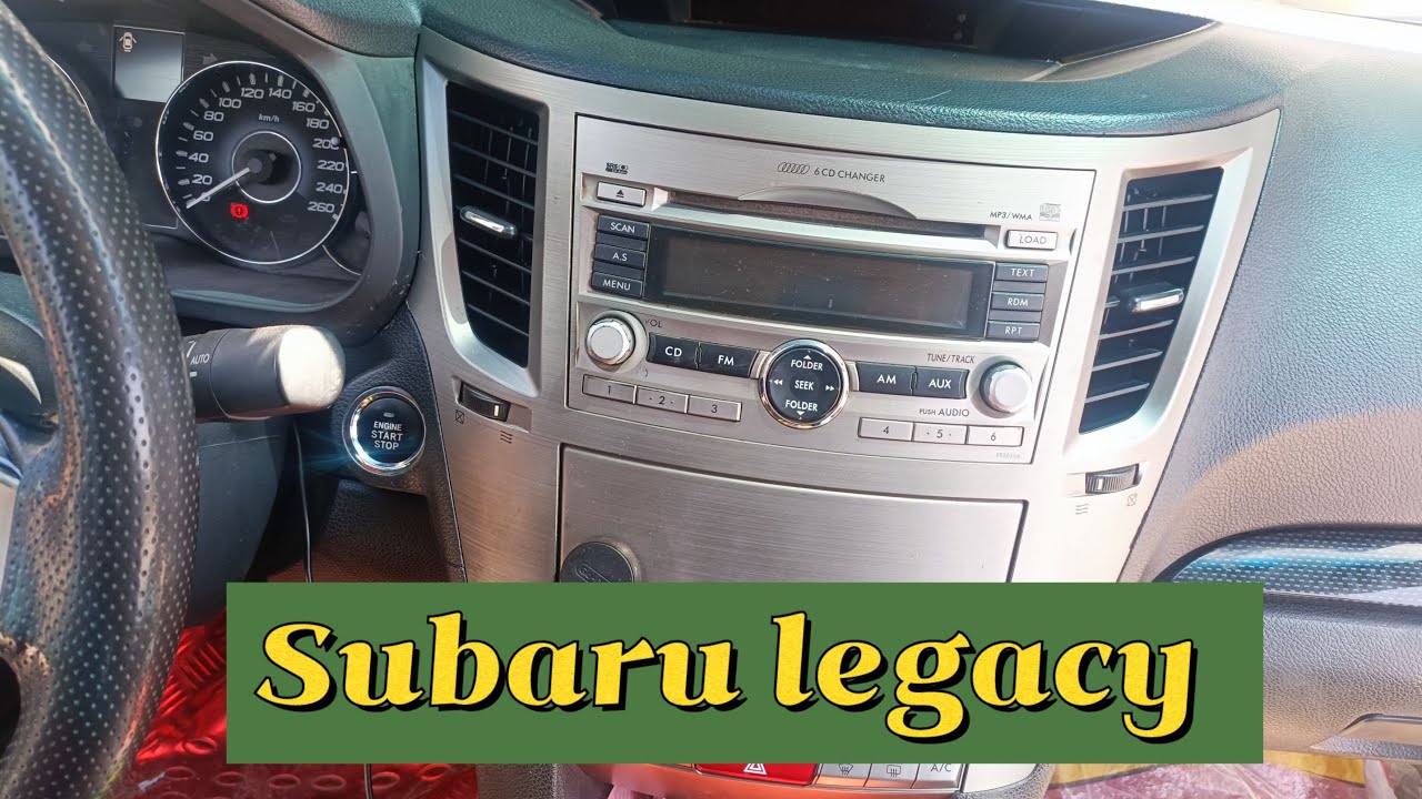 Subaru legacy 2010 installation android car stereo with camera - YouTube