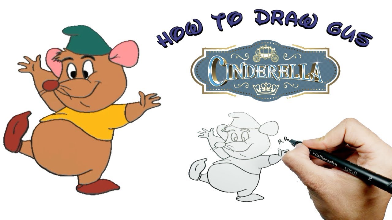how to draw gus | cinderella - YouTube