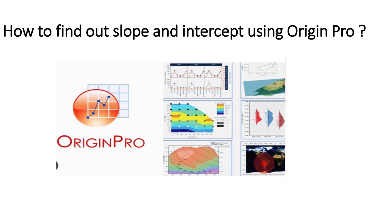 How to find out slope and intercept using Origin Pro ? - YouTube