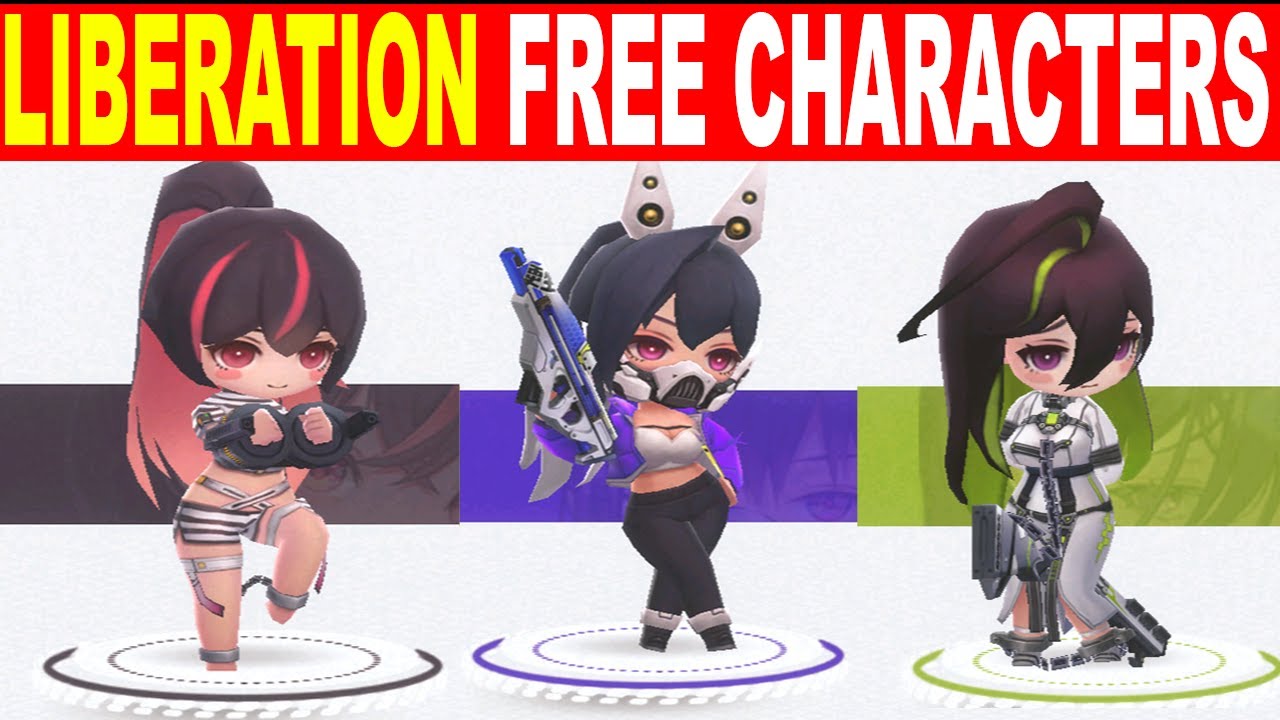 All 3 FREE SSR Characters in Liberation System Max LB Skill Stats Nikke ...