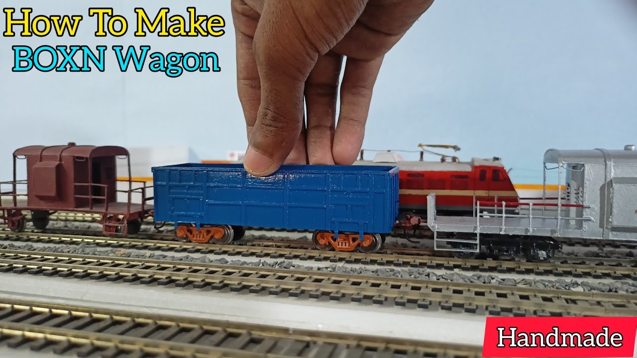 How to make BOXNHL wagon Ho scale model Indian frieght wagon handmade ...