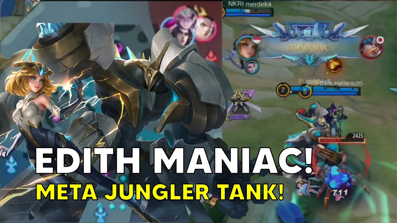 Edith Maniac! Jungler Tank Masih Meta! - Mobile Legends Indonesia - YouTube