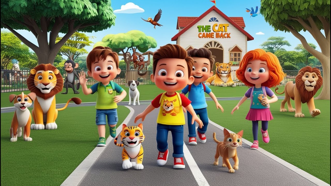 Let's Go to the Zoo Fun Animal Song for Kids Learn Animal Movements ...