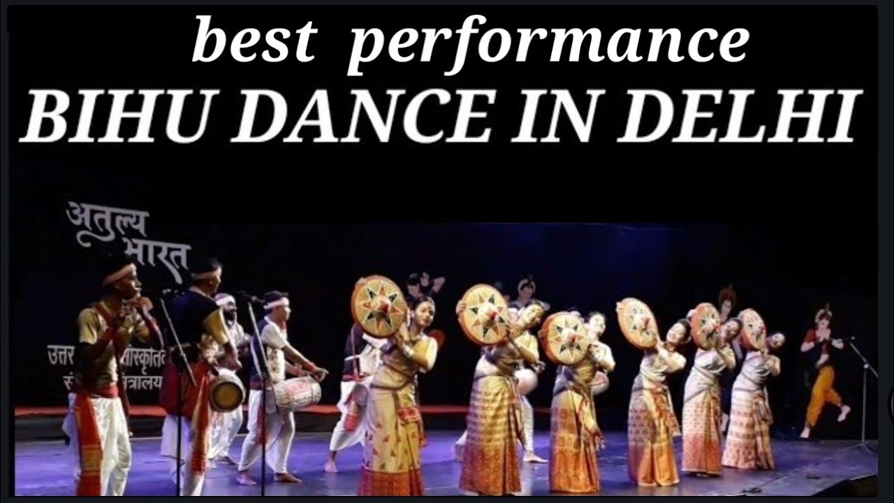 Bihu Dance with japi in Delhi cp | D videos - YouTube