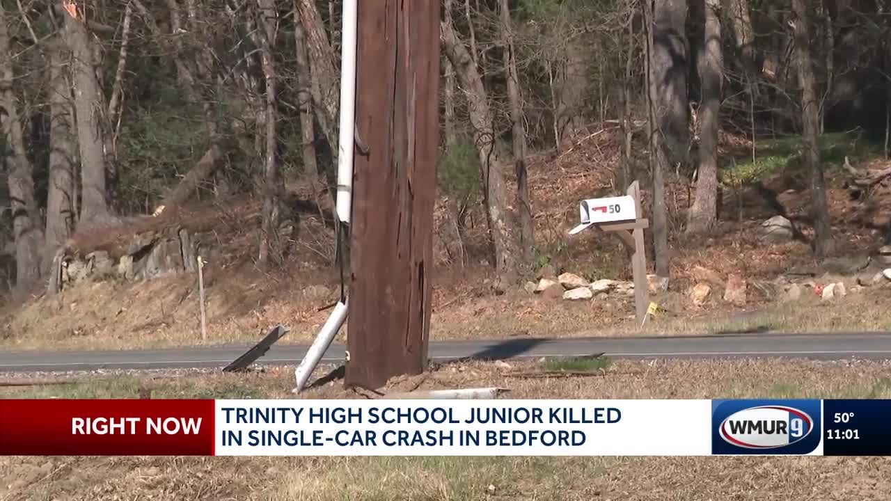 Trinity High School junior killed in single-car crash in Bedford - YouTube
