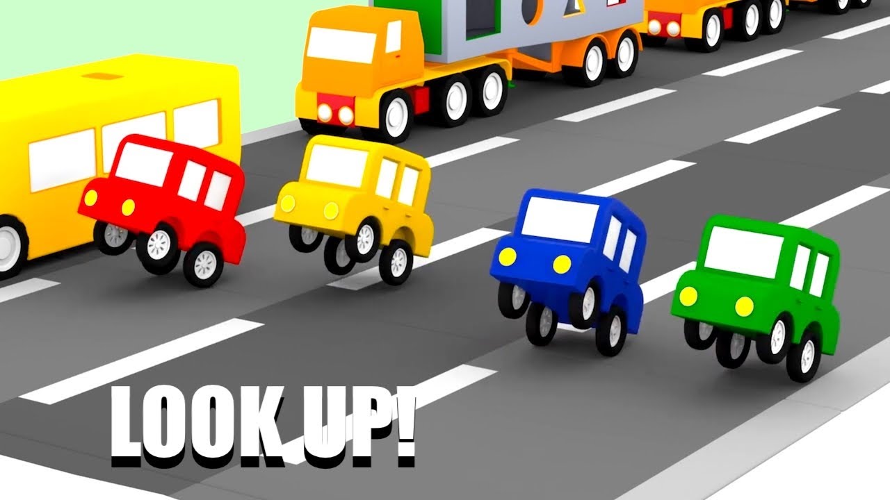 LOOK UP! - What's Coming? - Cartoon Cars - Cartoons for Kids - YouTube