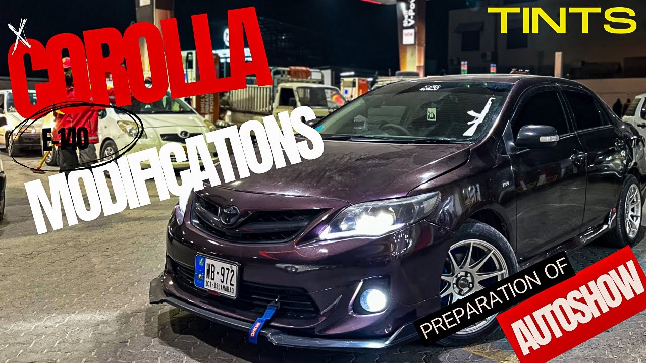 Corolla Modification | Tints & Smoke Lights | Ready for Autoshow - YouTube