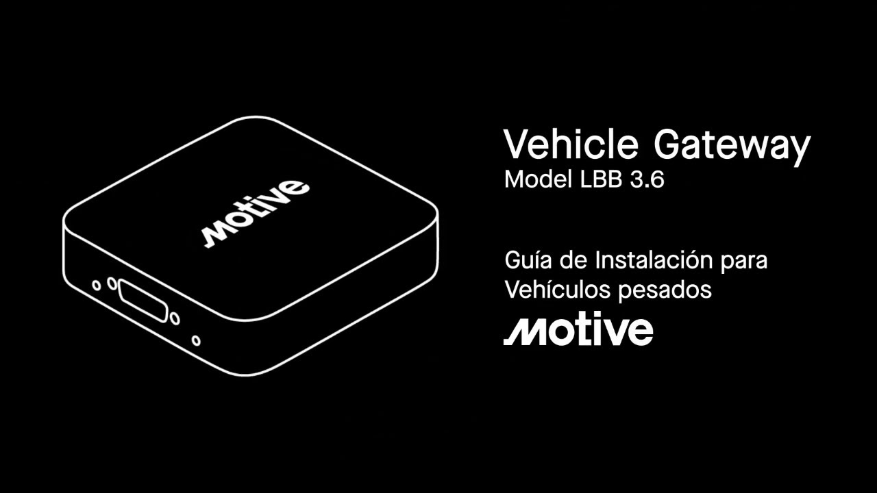 Cómo instalar un Vehicle Gateway de Motive en vehículos pesados. - YouTube