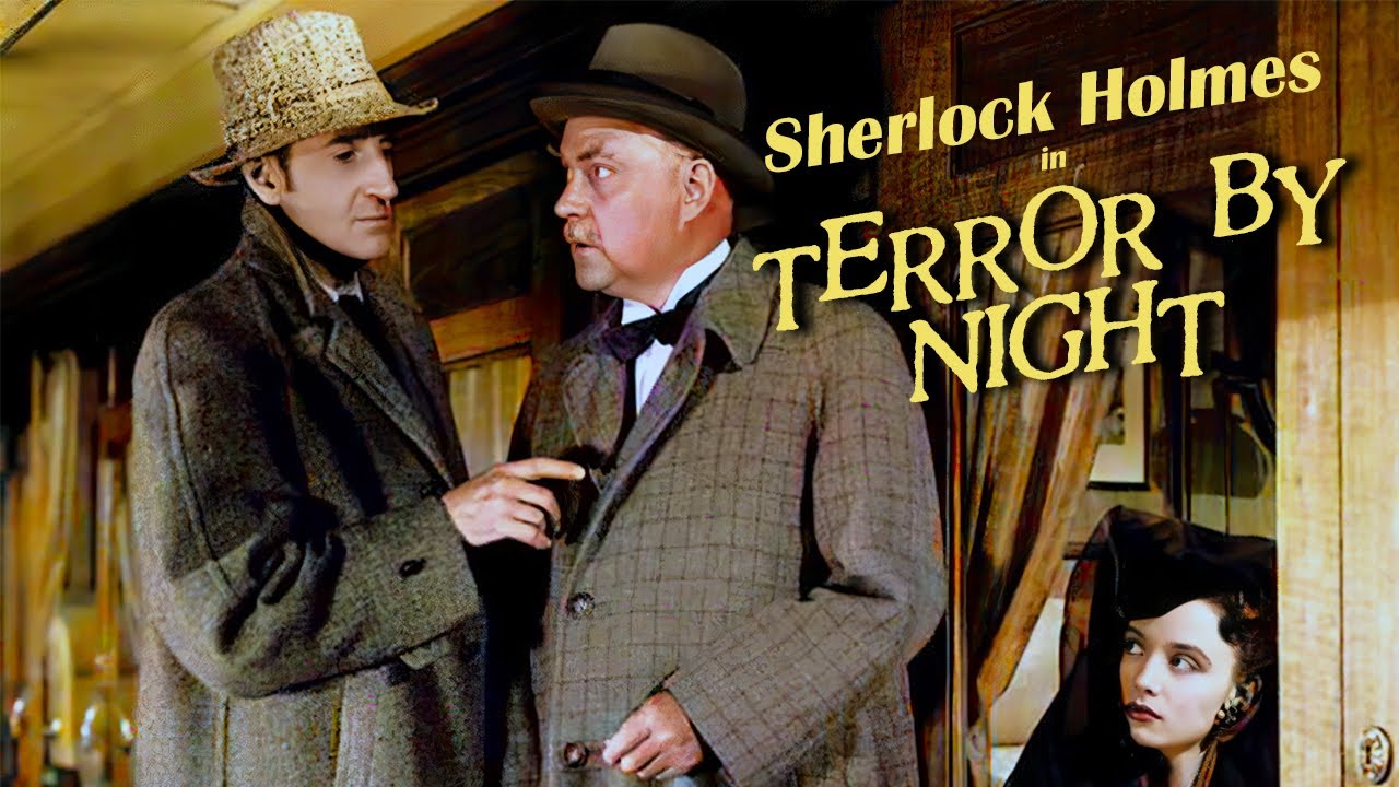 Sherlock Holmes in "Terror by Night" (1946) Basil Rathbone, Nigel Bruce ...