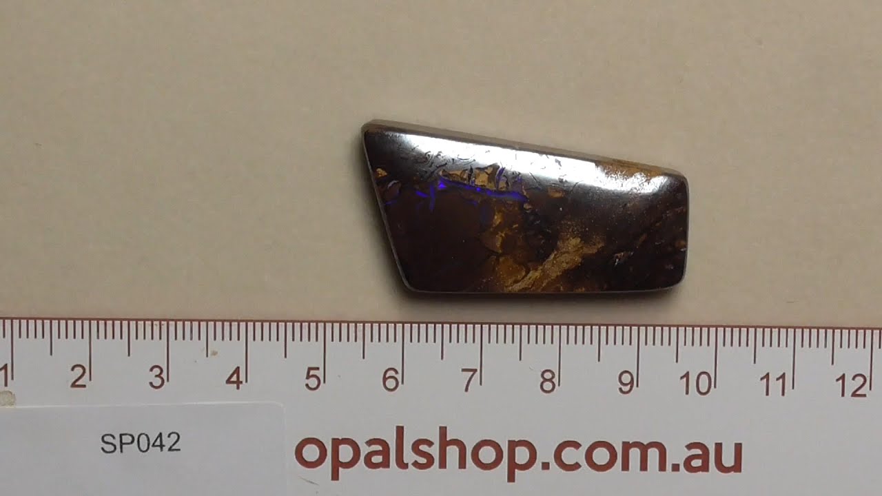 Sp042 - Boulder Opal Polished Specimen from Queensland Australia - YouTube