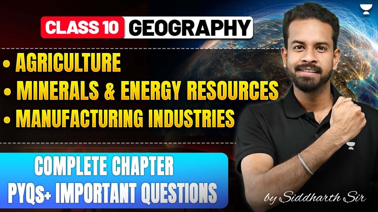 Agriculture | Complete Chapter | PYQs | CBSE Class 10 Social Science ...