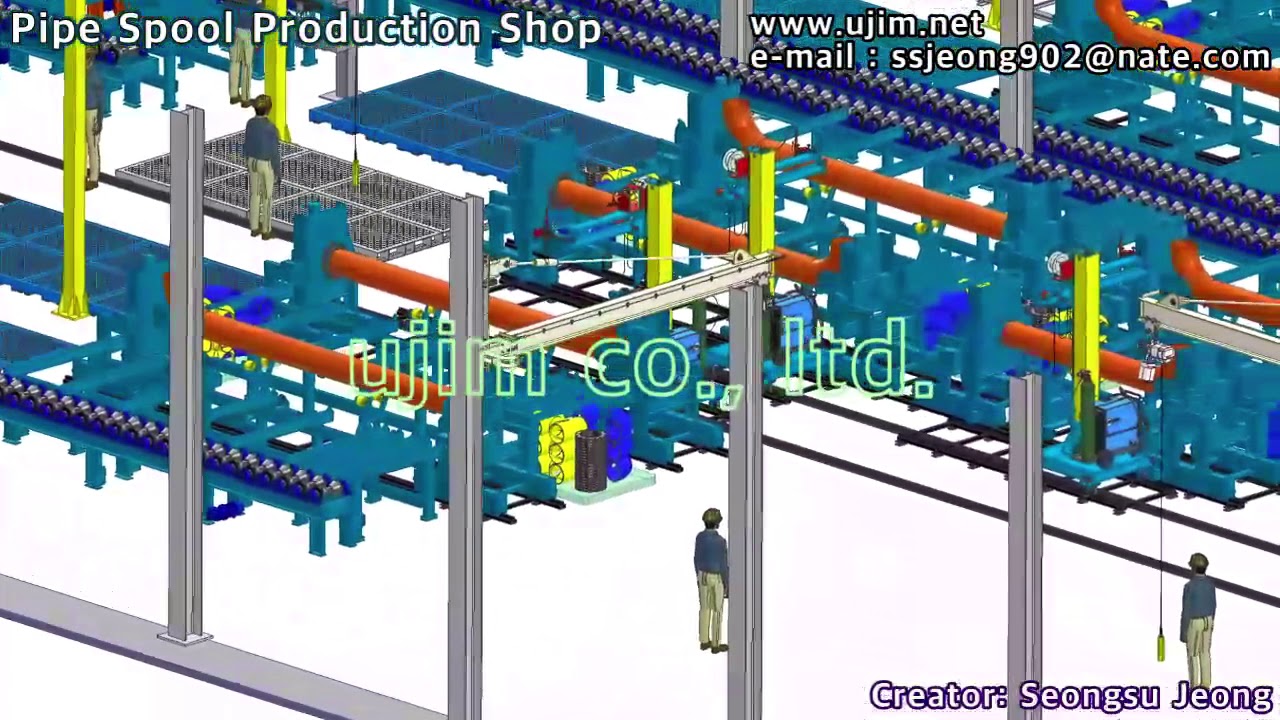 Pipe Spool Production Shop 3D Modeling - YouTube