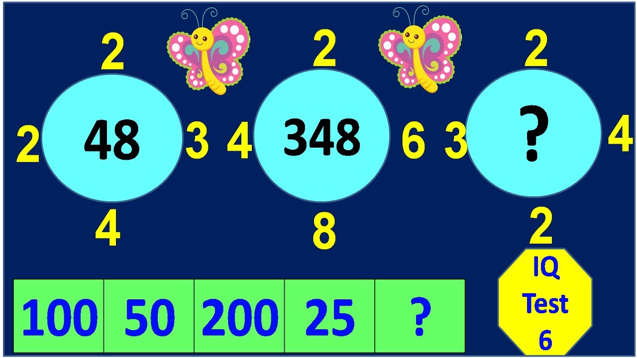 IQ test 6, Brain exercise, Test your Intelligence. - YouTube