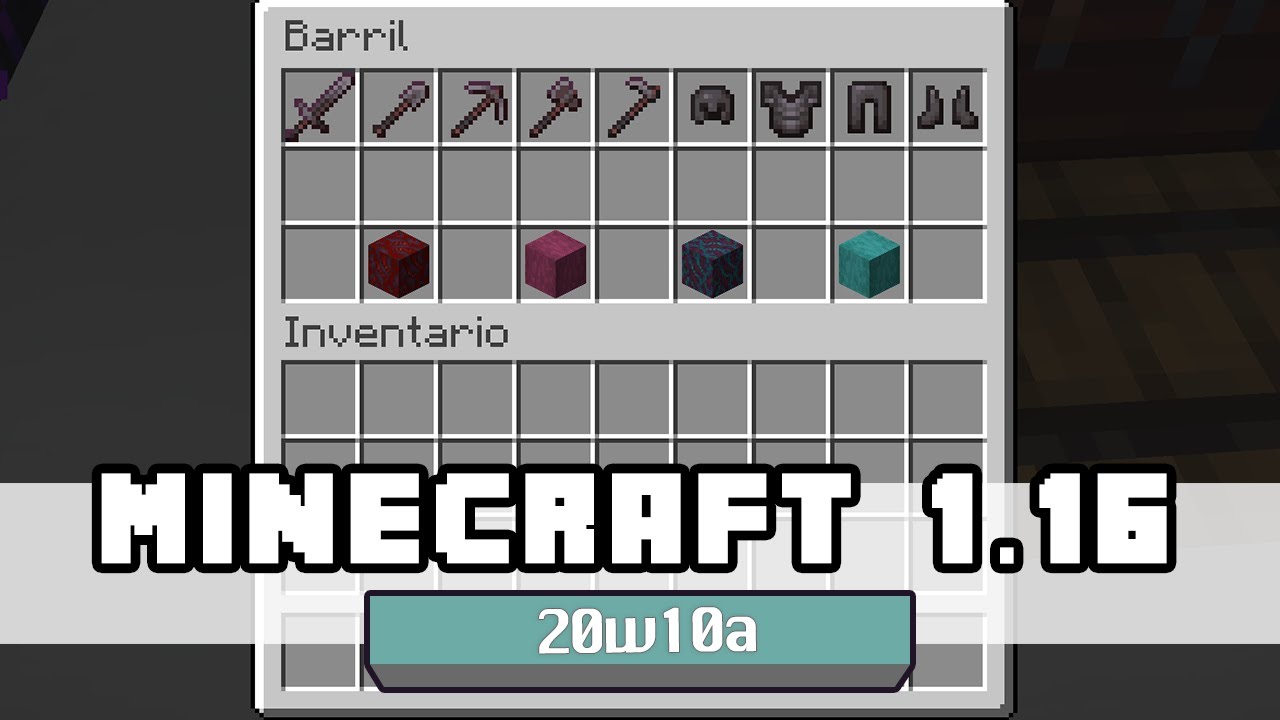 Minecraft 1.16 – Snapshot 20w10a – Cambios en crafteo para netherita ...