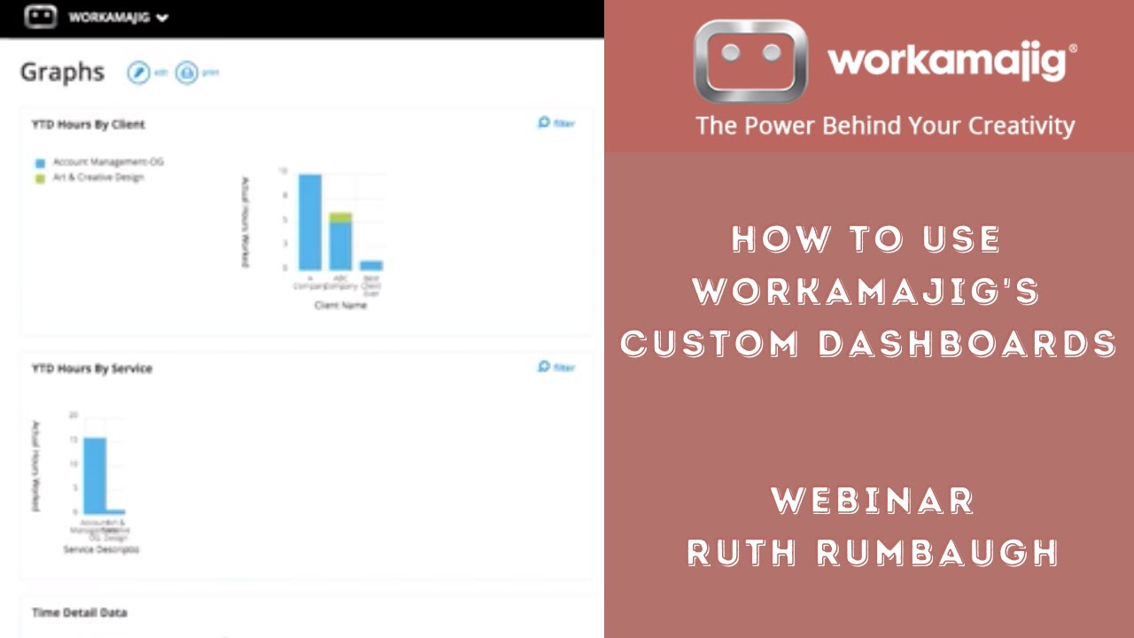 How to use Workamajig's Custom Dashboards | Ruth Rumbaugh - YouTube