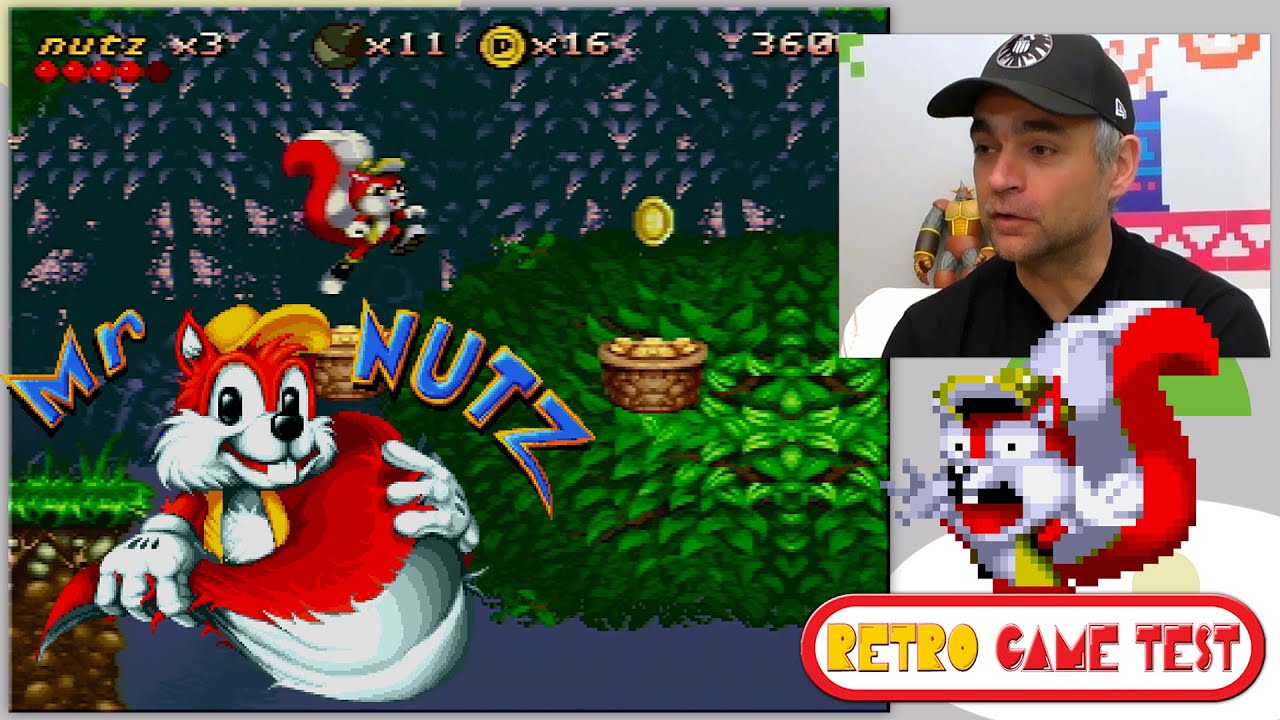 Mr NUTZ Retro Game Test - SNES - Super NINTENDO - YouTube
