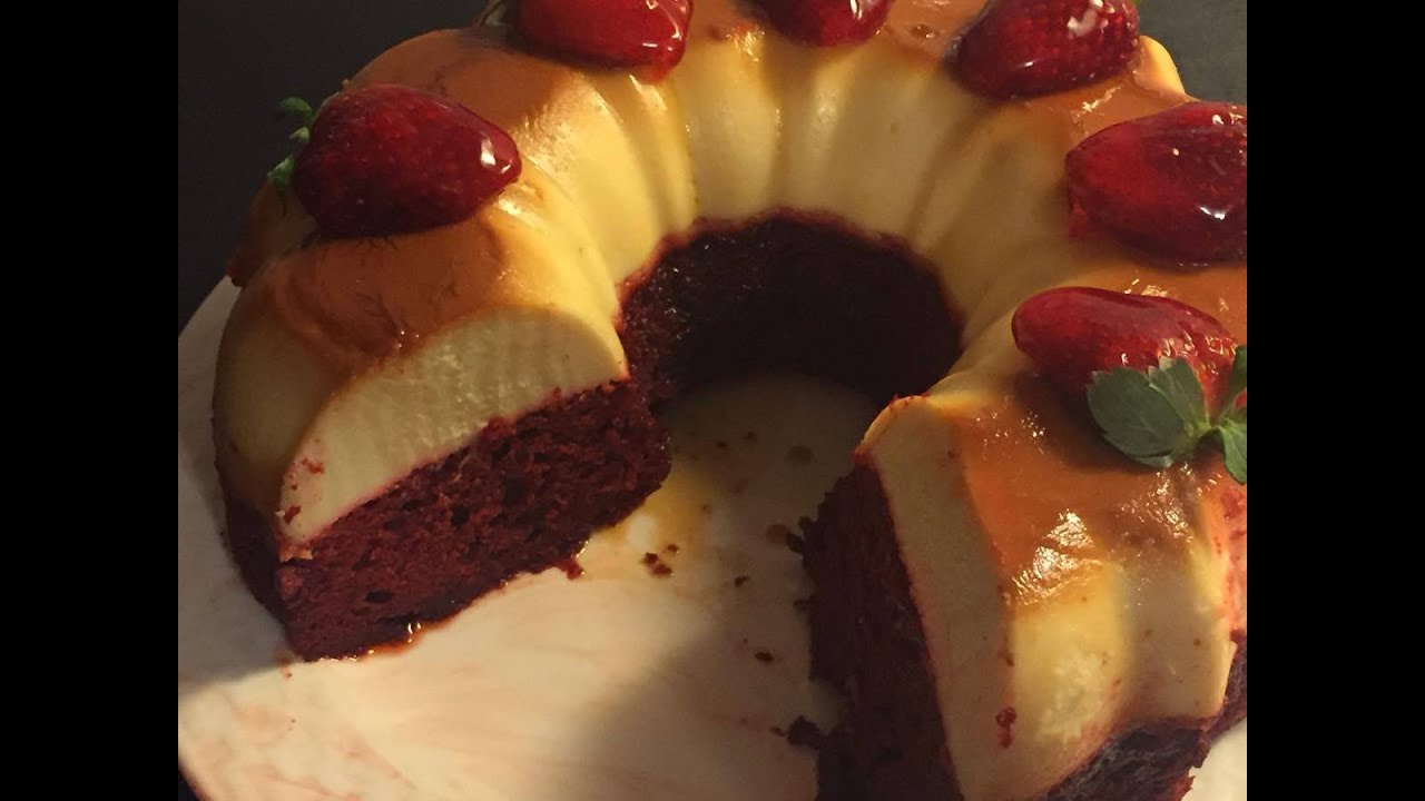 Chocoflan / REDVELVET (terciopelo rojo) - YouTube
