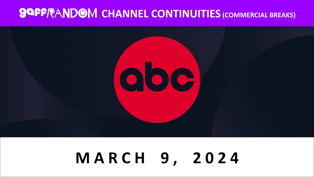 ABC Continuity (3/9/2025) - YouTube