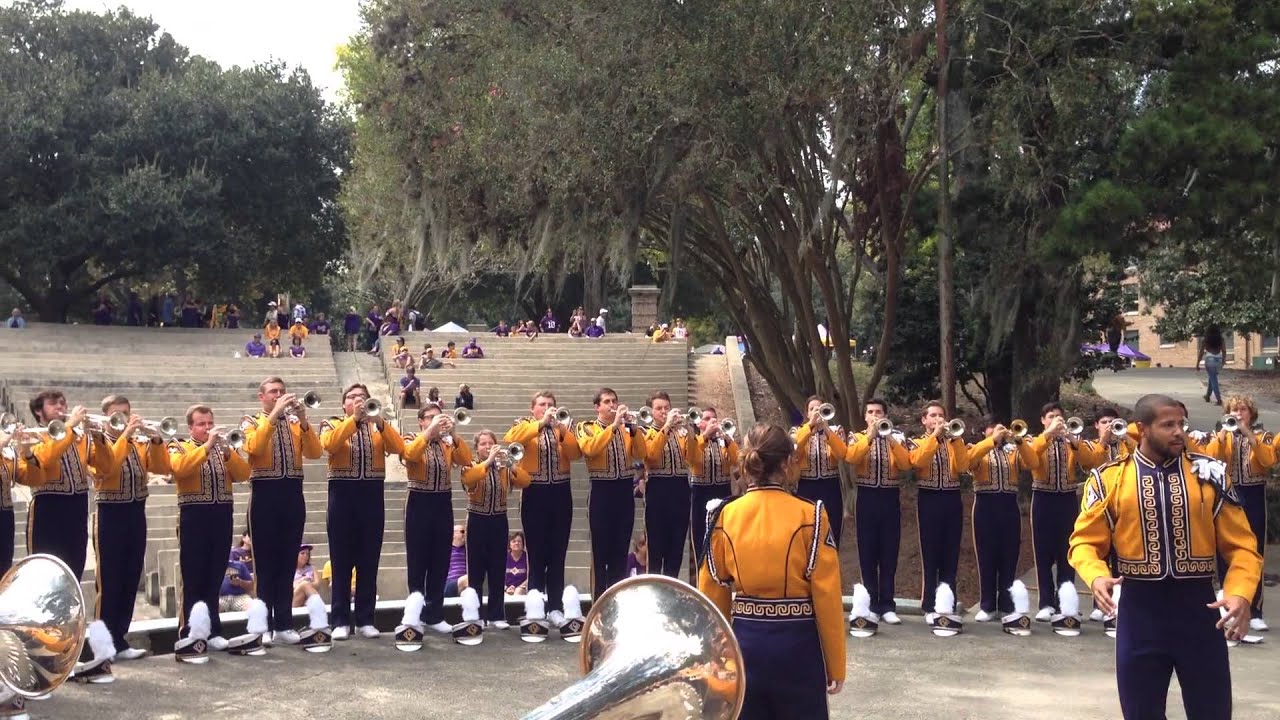 LSU Trumpet Warm Ups 2015 South Caroline Game - YouTube