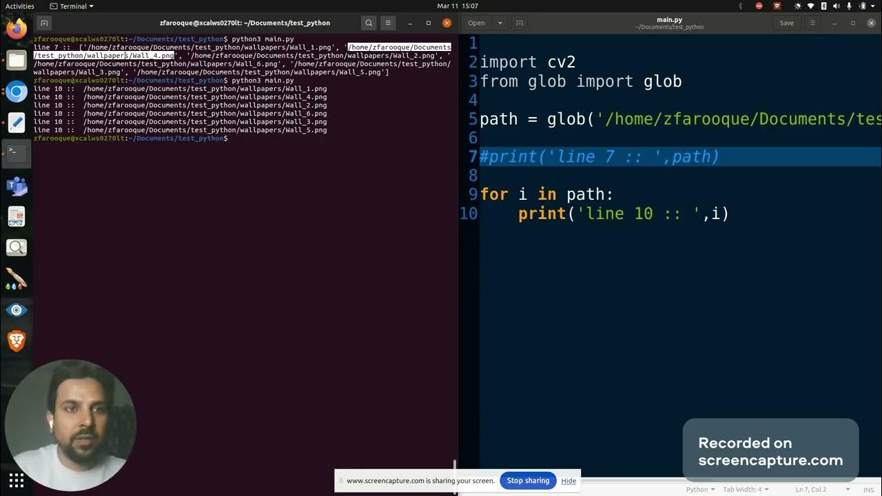 Read multiple images using glob - YouTube