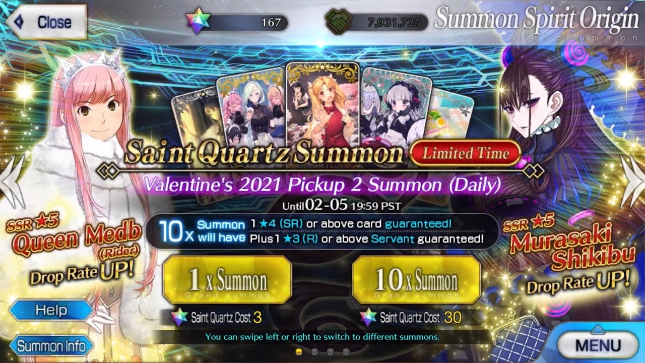 Fate/GO NA Valentines 2021 Banner - YouTube