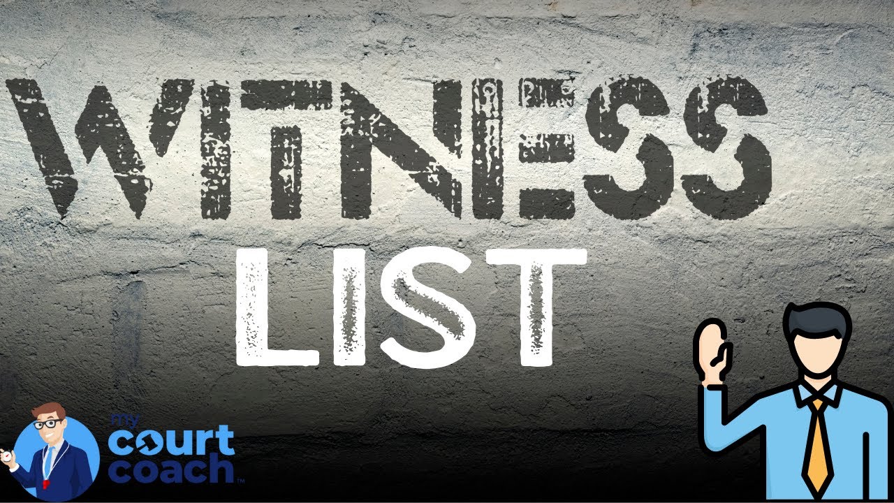 Prepare a Witness List for Your CA Family Court Hearing (Form FL-321 ...