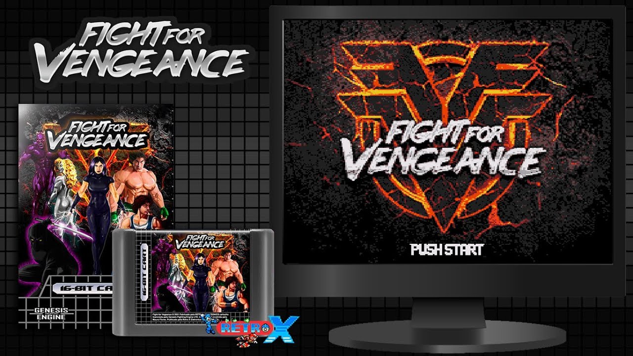 FIGHT FOR VENGEANCE - LANÇAMENTO DA RETRO-X (MEGA DRIVE) - YouTube