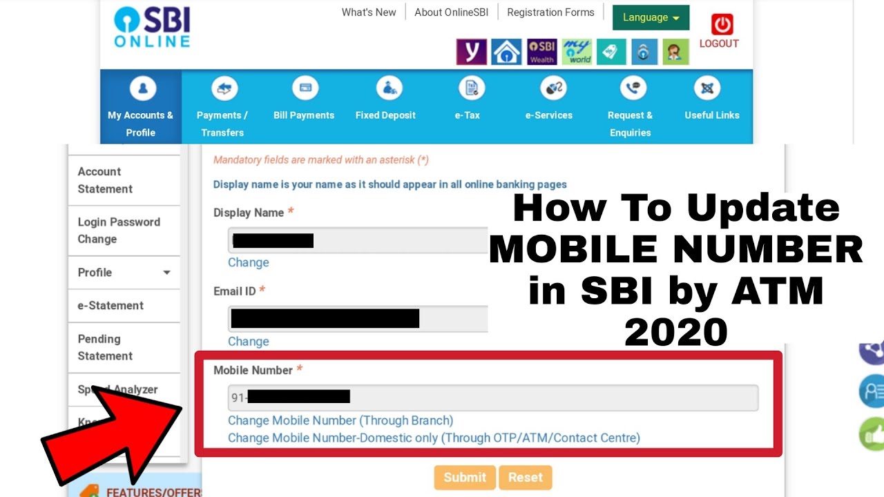 How To Update Mobile Number In SBI 2020 IRATA Internet Banking how-to-update-mobile-number-in-sbi-2020-irata-internet-banking