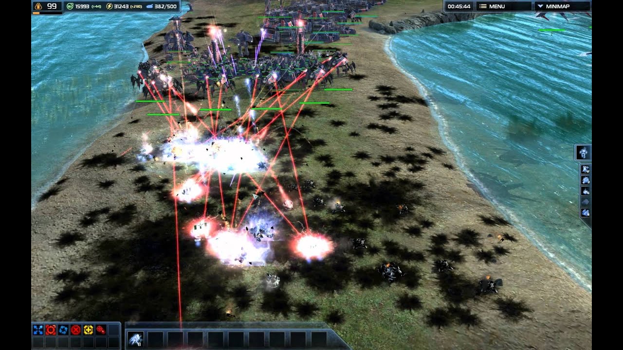 Supreme Commander 2 1080p - Megalith Ownage - YouTube