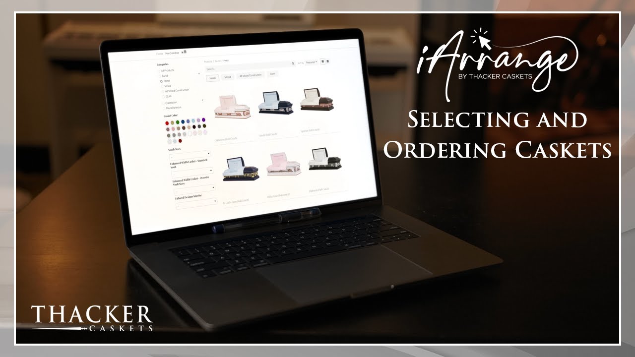 iArrange by Thacker Caskets | Selecting and Ordering Caskets - YouTube