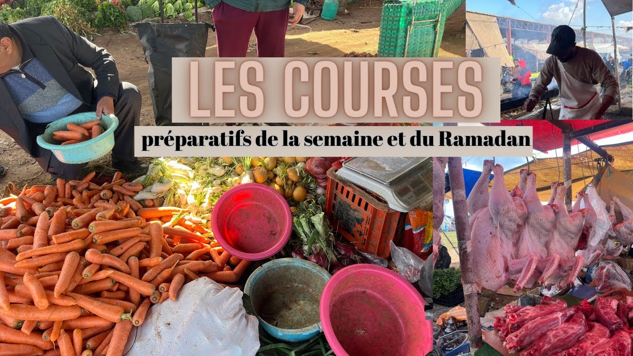 VLOG Courses ( souk & supermarché) au Maroc 🇲🇦 - YouTube