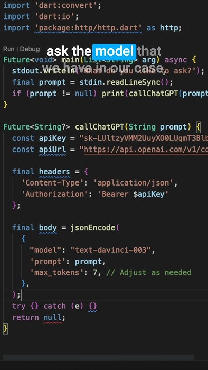 Integrating ChatGPT API with Flutter: A Quick Guide - YouTube