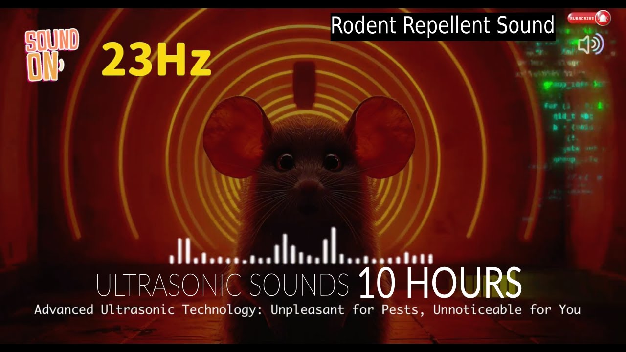 Mouse Repel Sound Frequency – Neutral High Pitch Audio 🔊🐭 | Clean ...