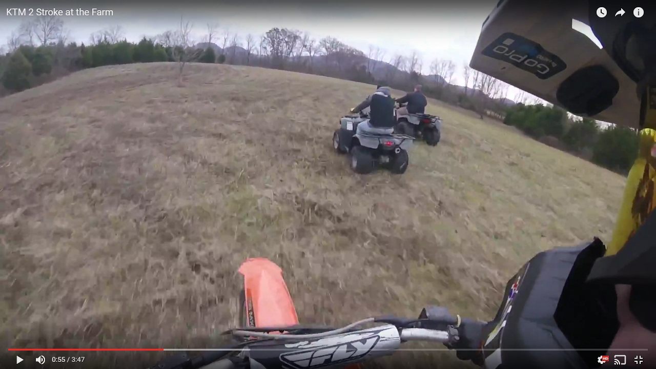 KTM 2 Stroke at the Farm - YouTube