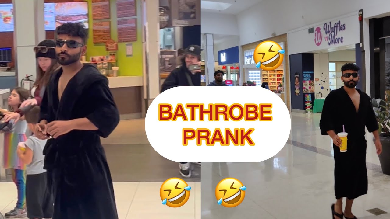 Bathrobe prank in Canada 🇨🇦🇨🇦🇨🇦🍁🍁🍁 || Public Reaction - YouTube