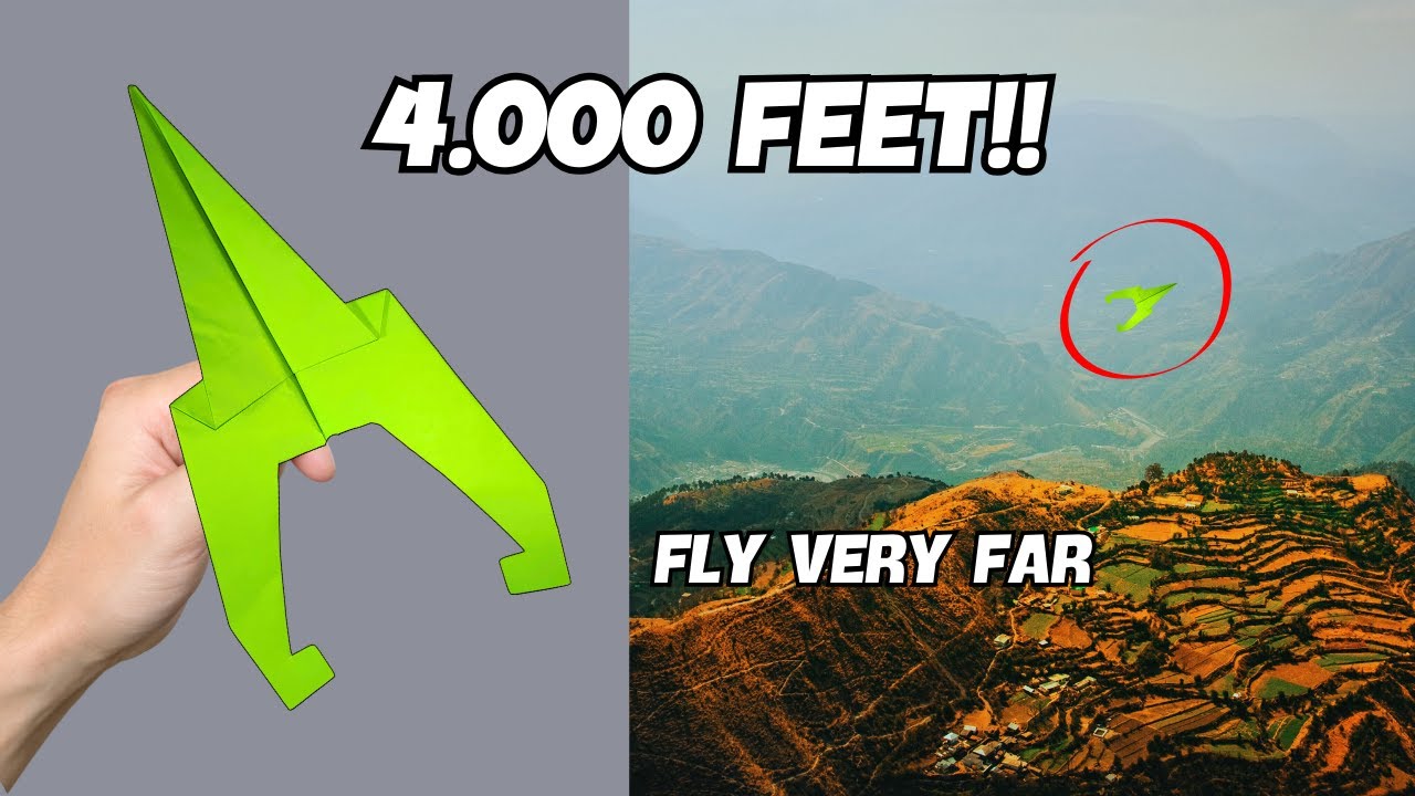 cool paper airplanes - how to make paper airplane fly very far in the ...