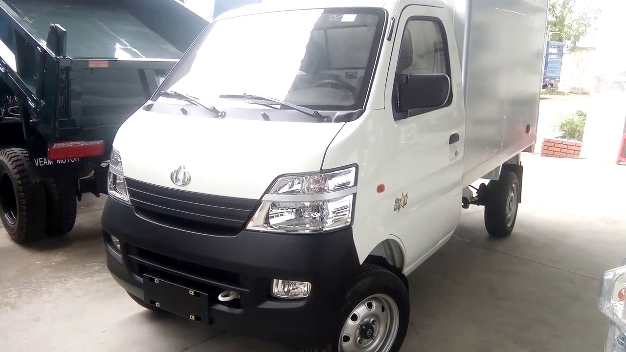 xe tai veam star thung kin 750kg tieu chuan euro 4 tai Can Tho - YouTube