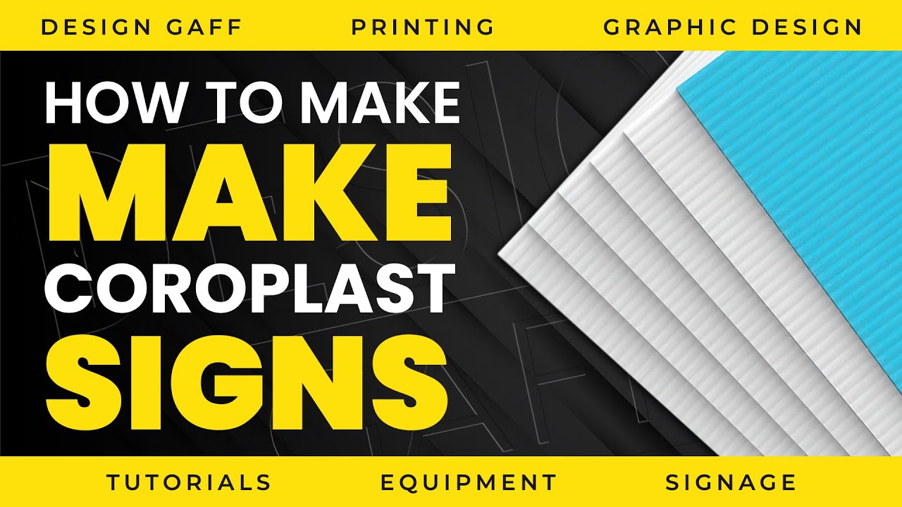 How to Make Coroplast Signs - YouTube