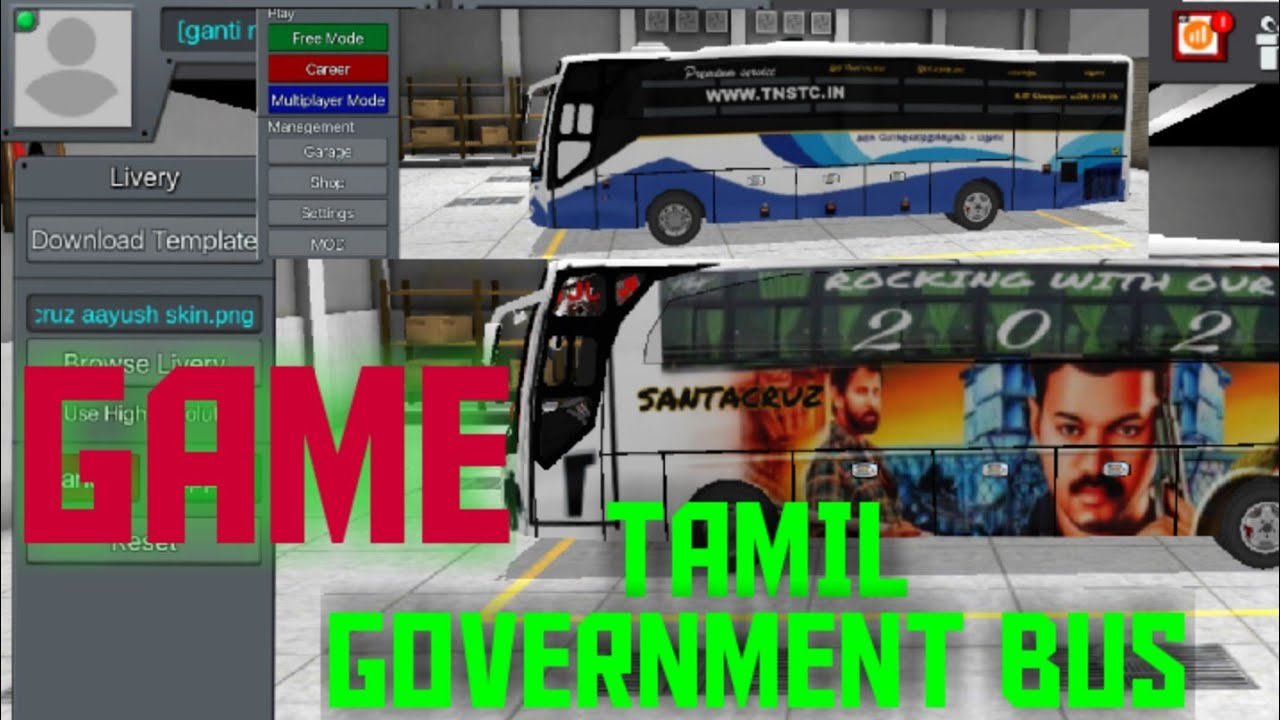 government bus simulator 2019 Tamil bus Game Android - YouTube