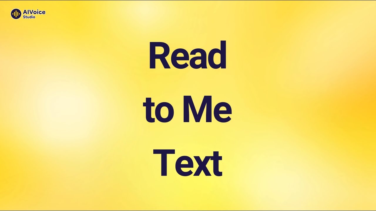 Read to Me Text (Read Aloud) - YouTube
